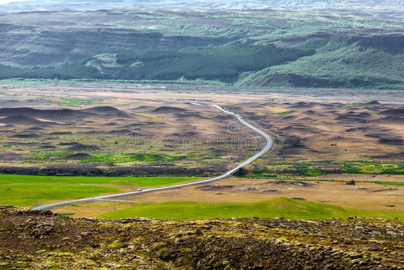 View at Icelandic Plains during Summertime Stock Photo - Image of ...