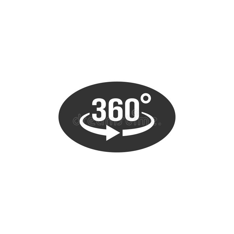360 View Icon Graphic Design Template Vector Stock Vector ...