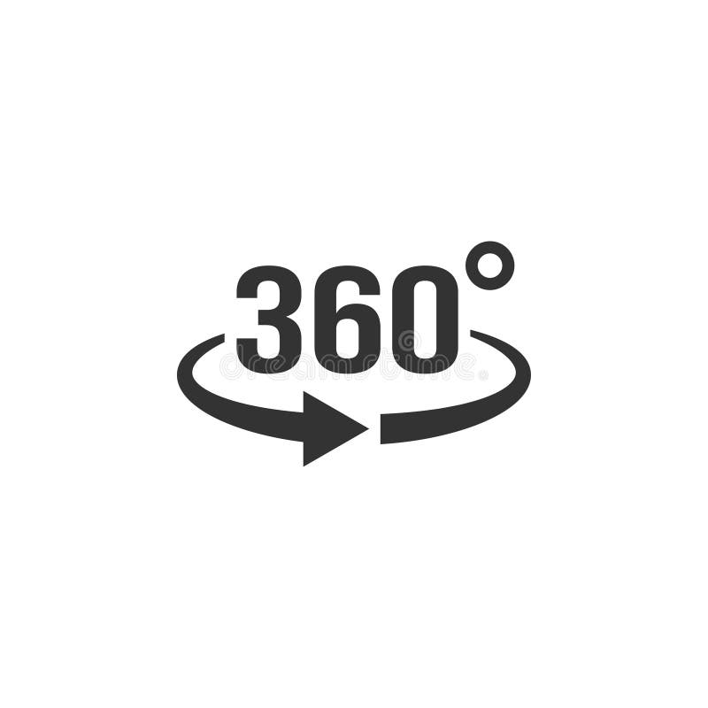360 View Icon Graphic Design Template Vector Stock Vector ...