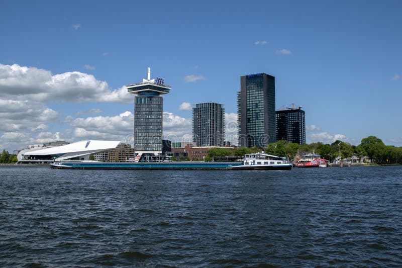 View on the IJ at Amsterdam the Netherlands 5-5-2025 Editorial ...