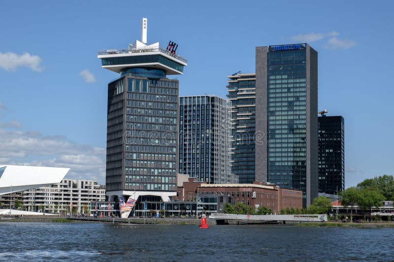 View on the IJ at Amsterdam the Netherlands 5-5-2025 Editorial Stock ...