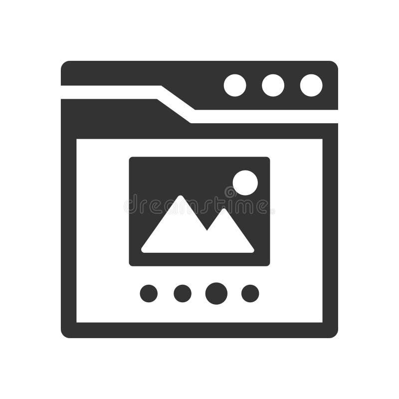 View image interface icon stock vector. Illustration of interface ...