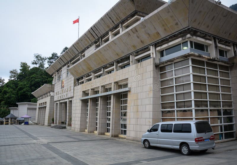 View of the Immigration Building at Border in Langson, Vietnam ...