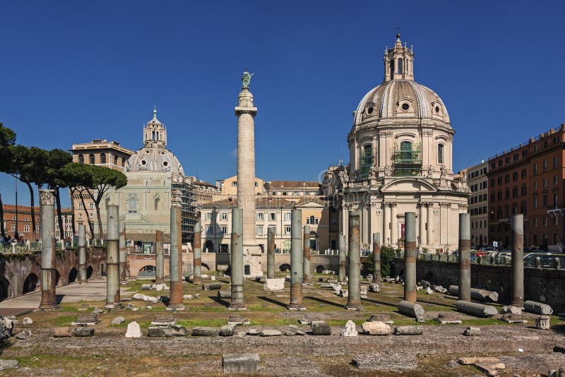 Imperial Forum, Rome, Italy Stock Image - Image of italy, stairs: 17457075