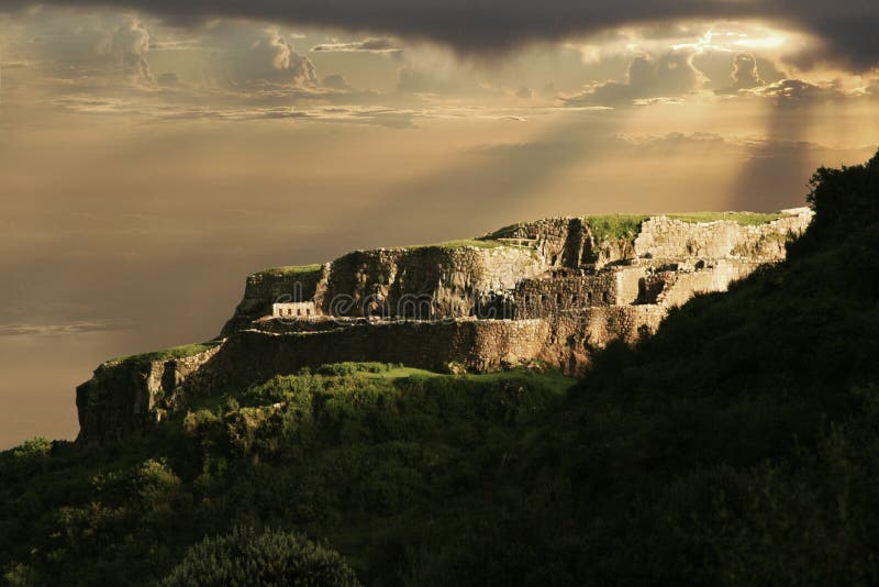 View from inca trail stock image. Image of america, cusco - 6826215