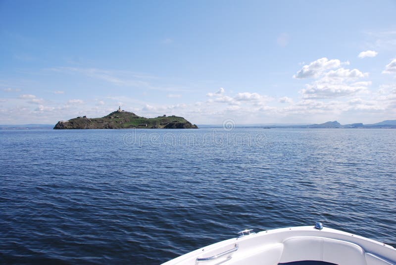 View of Inchkeith stock photo. Image of tidal, hillside - 24907946