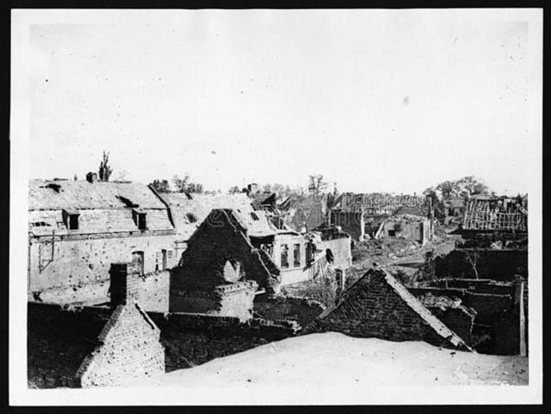 View Of Inchy, One Of The Villages Captured By Us Stock Photo - Image ...