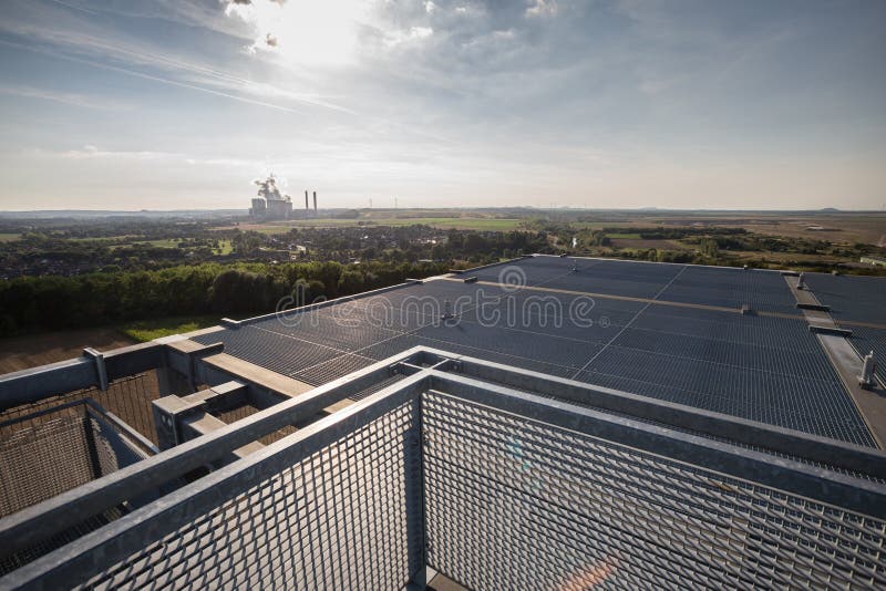 Indemann Watchtower Inden Germany Stock Photo - Image of black ...