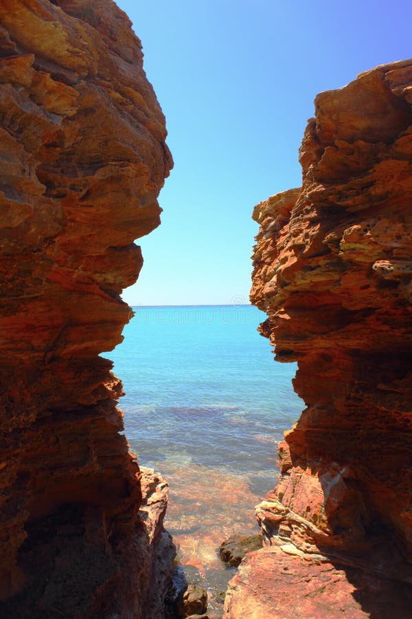 Ocean With Rock Formation Picture. Image: 82948301