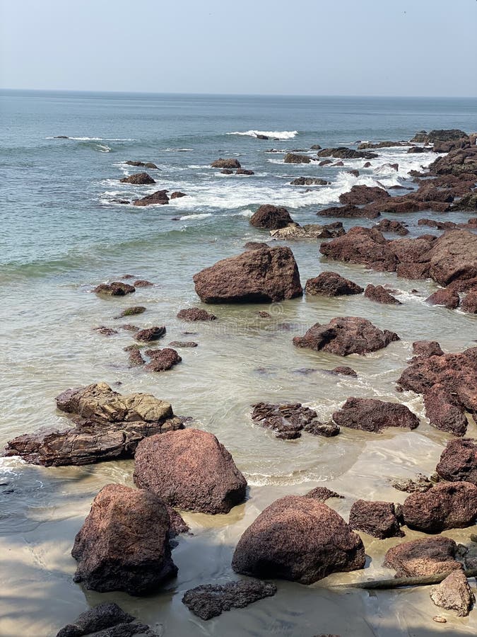 View of the Indian Ocean from the Shore Stock Photo - Image of journey ...