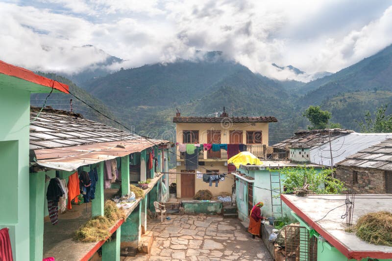 The View of Indian Remote Village Stock Image - Image of farm ...