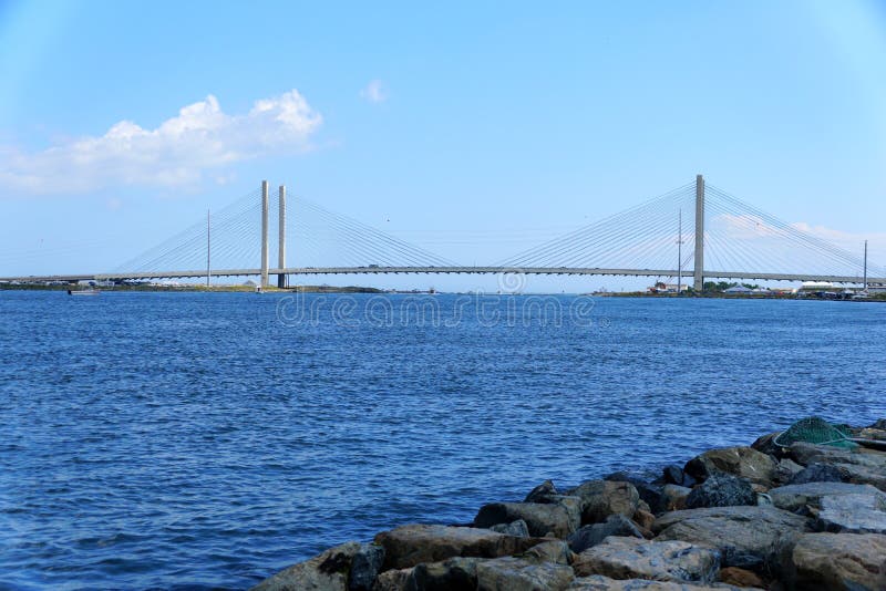The View of Indian River Bridge in the Summer Near Bethany Beach ...
