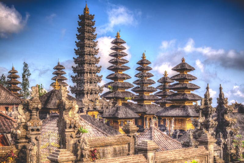 Indonesian temple stock image. Image of landmark, alone - 140787295