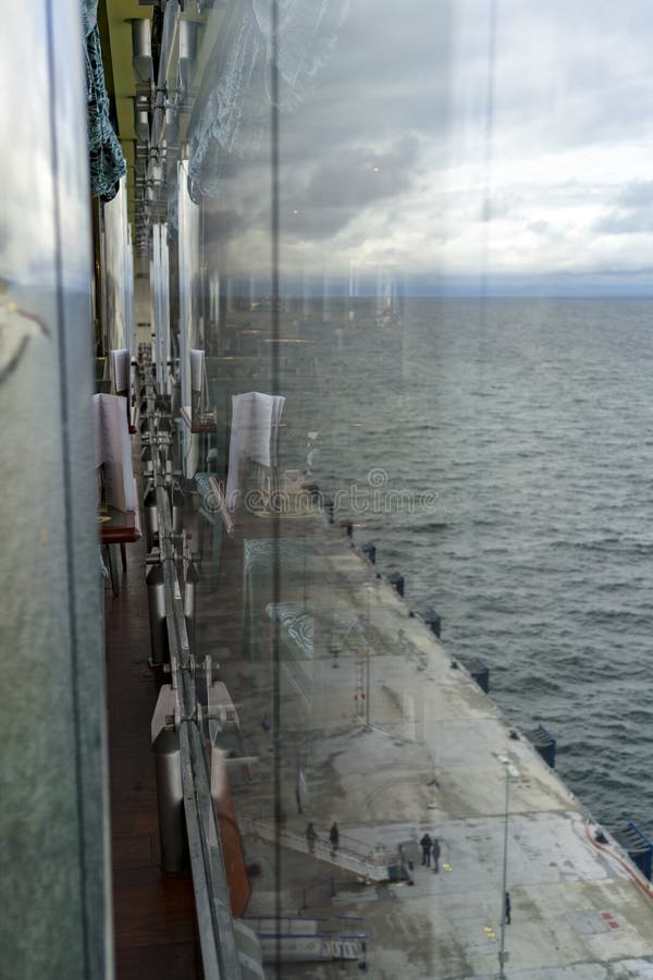View of Industrial Pier from Cruise Ship Stock Photo - Image of rough ...