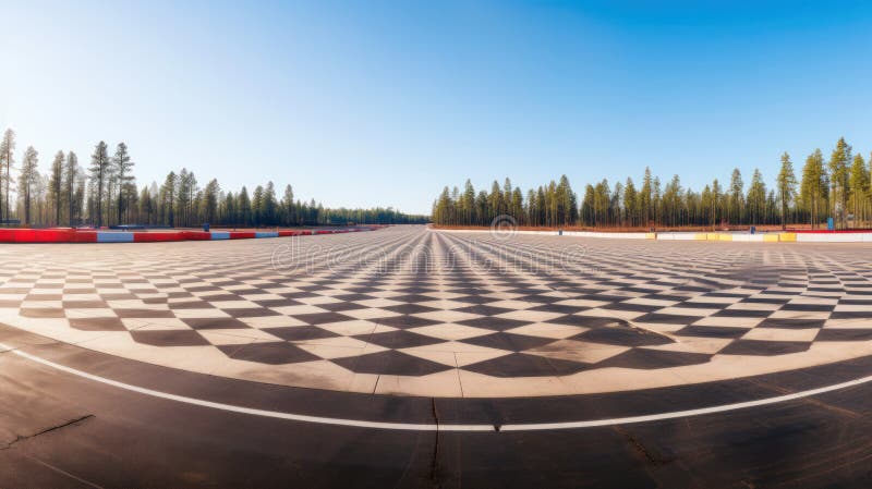 View of the Infinity Empty Asphalt International Race Track, Digital ...