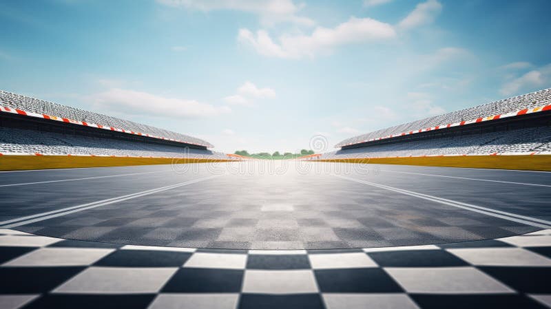View of the Infinity Empty Asphalt International Race Track, Digital ...