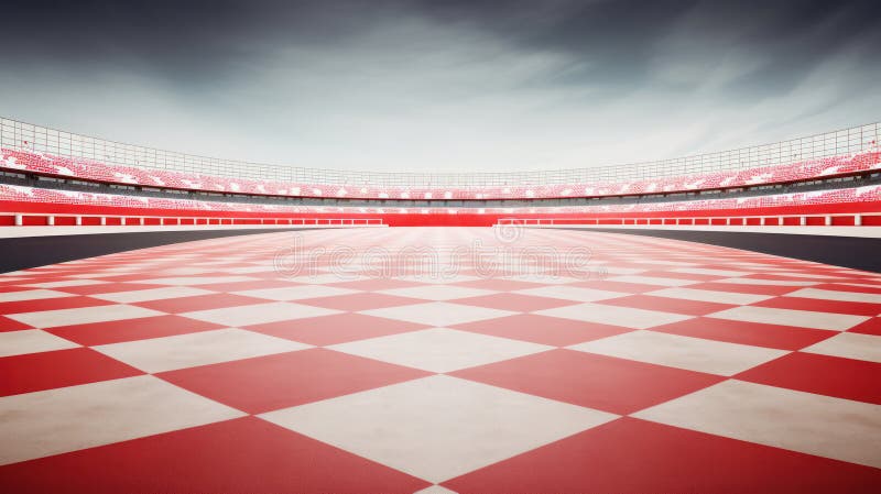 View of the Infinity Empty Asphalt International Race Track, Digital ...