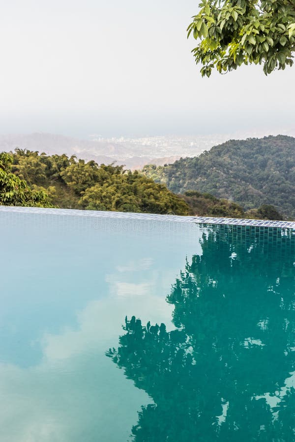 View of an Infinity Pool Above Minca, Colomb Stock Photo - Image of ...
