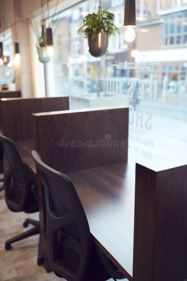 View of Informal Seating Area Inside Modern Office Building Stock Image ...
