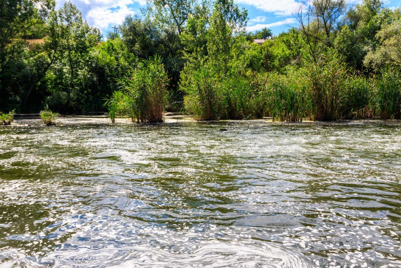 View of the Inhulets River in Kryvyi Rih, Ukraine Stock Photo - Image ...
