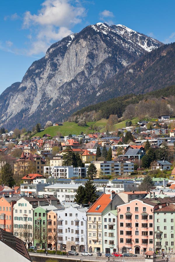 View of Innsbruck, Austria stock image. Image of blue - 27824877