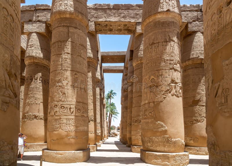 Inscriptions and Reliefs on the Great Hypostyle Hall Columns, in Karnak ...