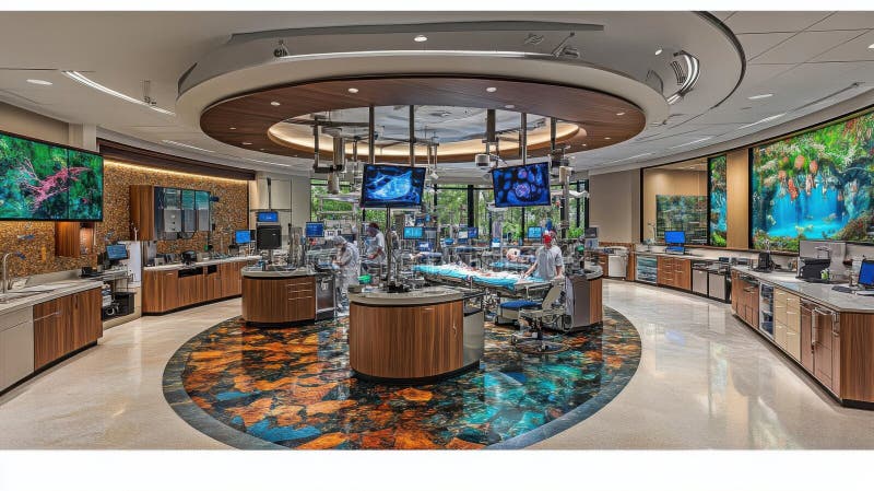 View Inside Advanced Operating Room with Specialized Equipment and ...