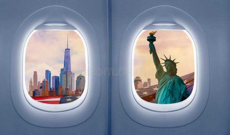 View from Inside an Airplane Windows, Concept Travels and ...
