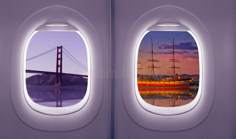 View from Inside an Airplane Windows, Concept Travels and ...