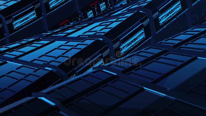 View Inside of an Alien Space Ship with Moving Walls. Motion Stock ...