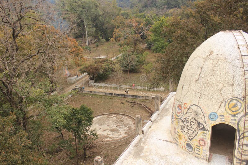Beatles Ashram in Rishikesh India, Uttarakhand Stock Image - Image of ...