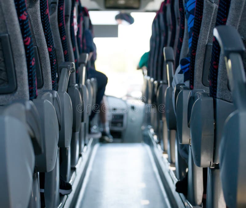 View from inside the bus. stock photo. Image of indoor - 79489454
