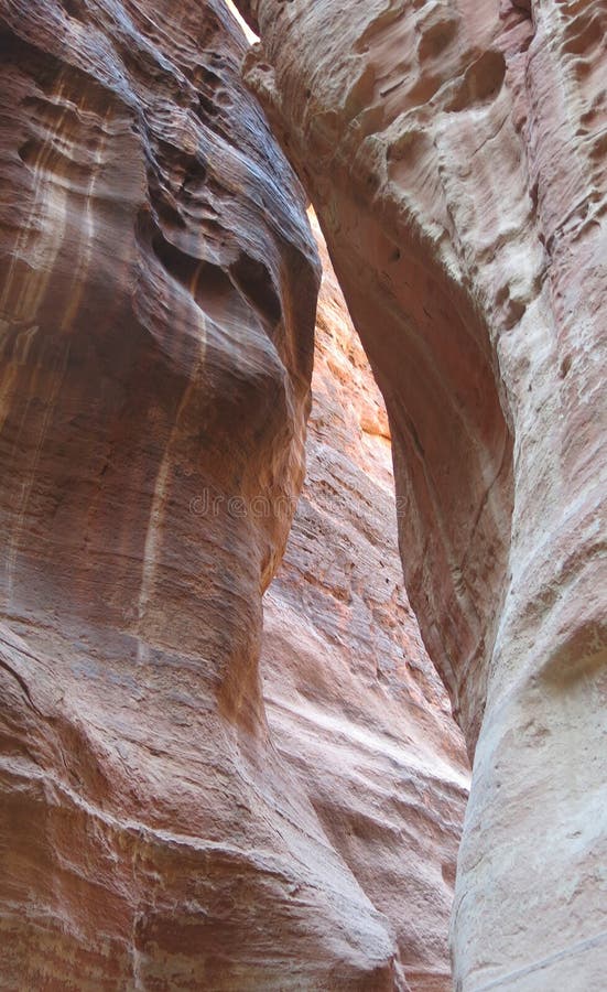 View from Inside a Canyon among the Red Rocks of the Mountains O Stock ...