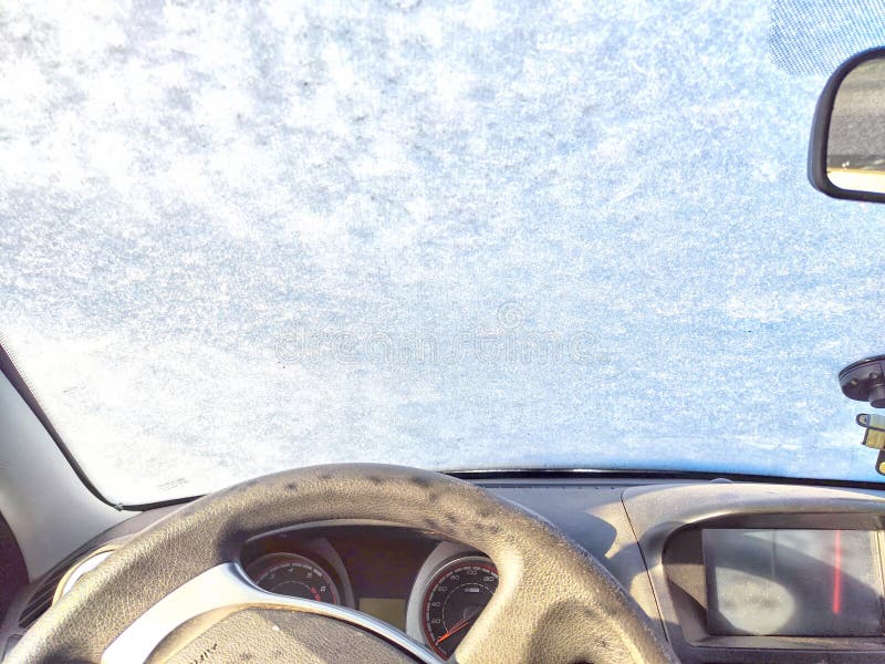 A View from Inside the Car from the Driver S Side of the Windshield ...