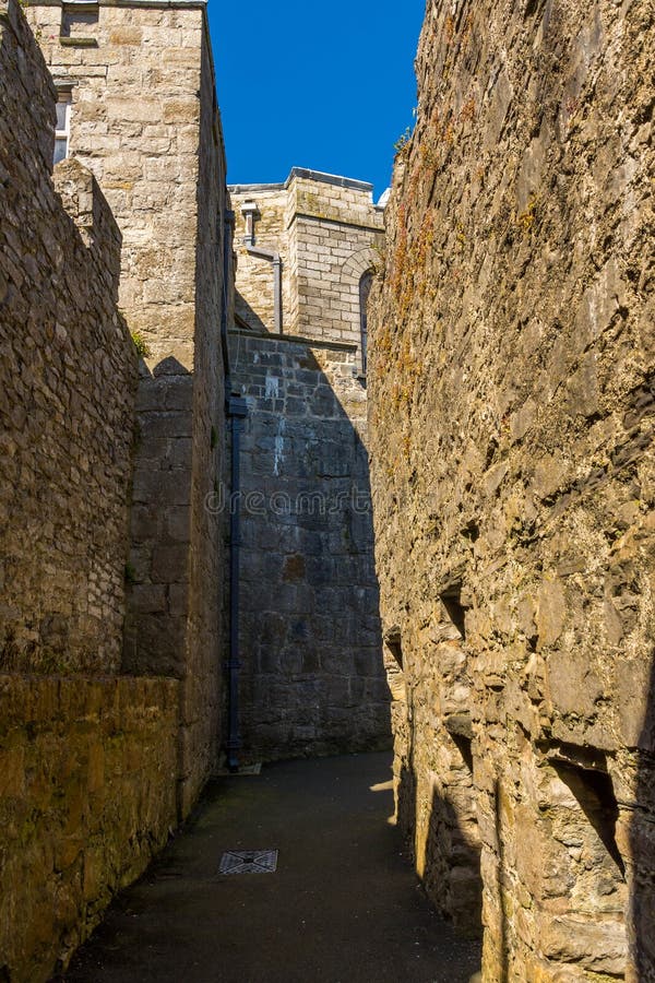 Castle Rushen in Castletown, Isle of Man Stock Photo - Image of ...