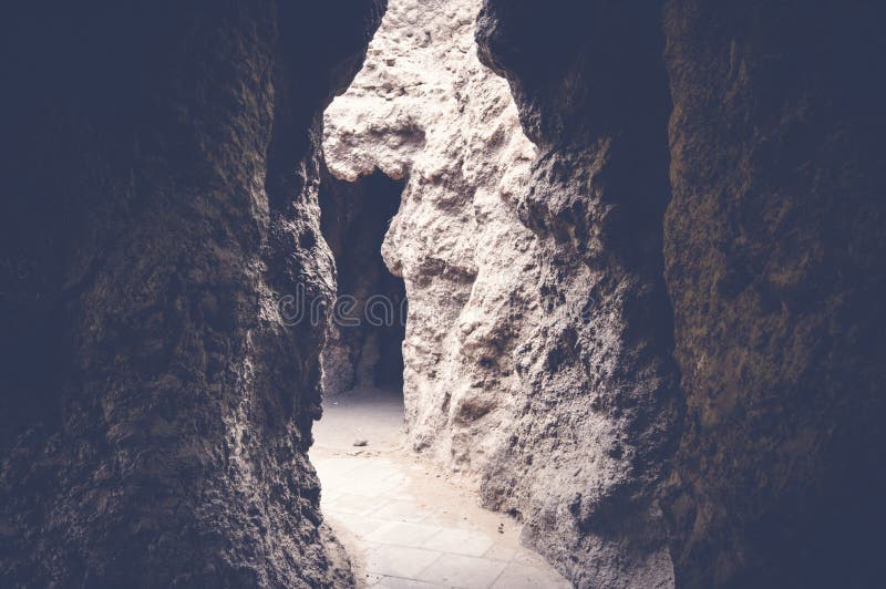 View inside cave stock photo. Image of entrance, environment - 90381834