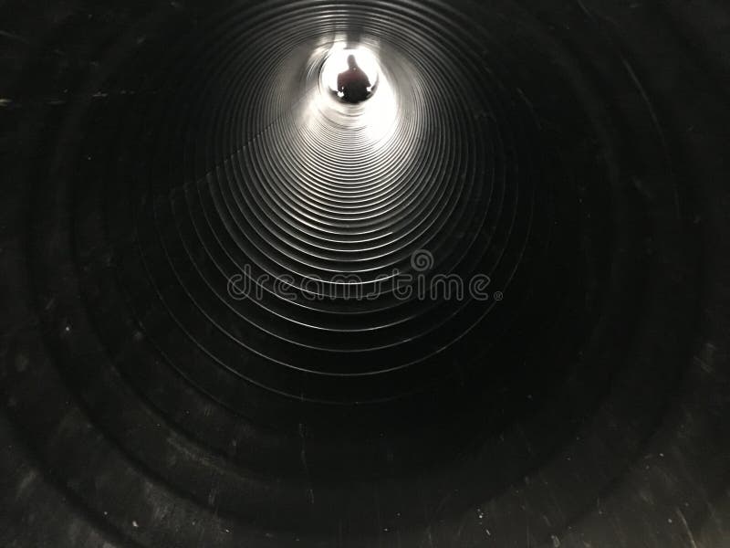 View Inside a Circular Tunnel Stock Photo - Image of states, view ...