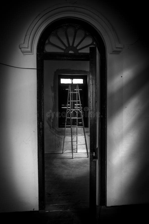 The View Inside of Colonial House Stock Photo - Image of sash, design ...
