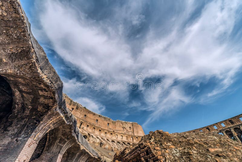 View Inside the Colosseum, Rome, Italy Editorial Stock Image - Image of ...