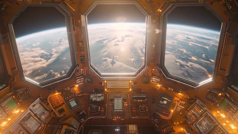 Emergency Evacuation Drill Inside a Commercial Space Station Orbiting ...