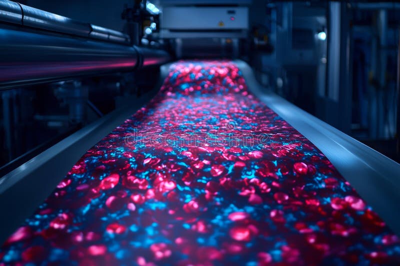 View Inside a Digital Printing Factory, Showing the Technology and ...