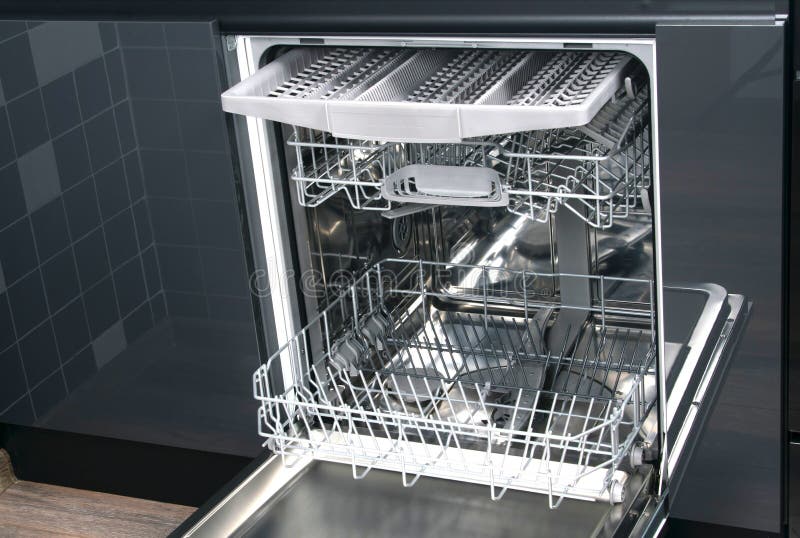 Inside a Dishwasher stock image. Image of white, chores - 7858525