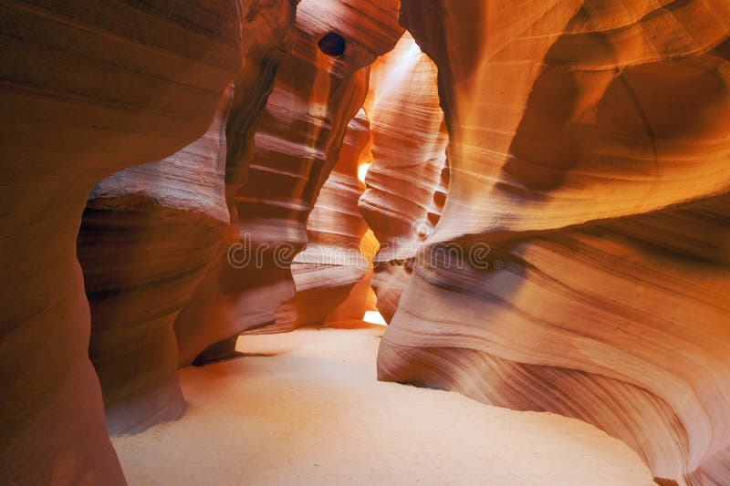 View Inside of Famous Antelope Canyon Stock Image - Image of park ...