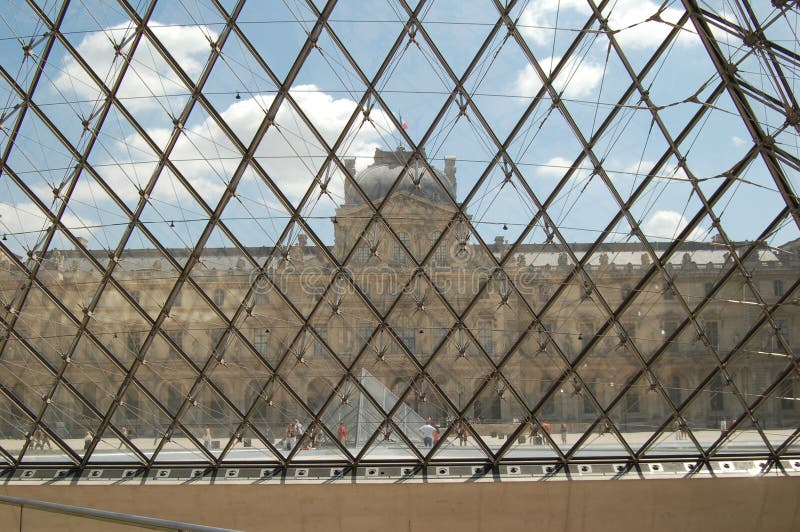 View from Inside Louvre in Paris, France Editorial Stock Image - Image ...
