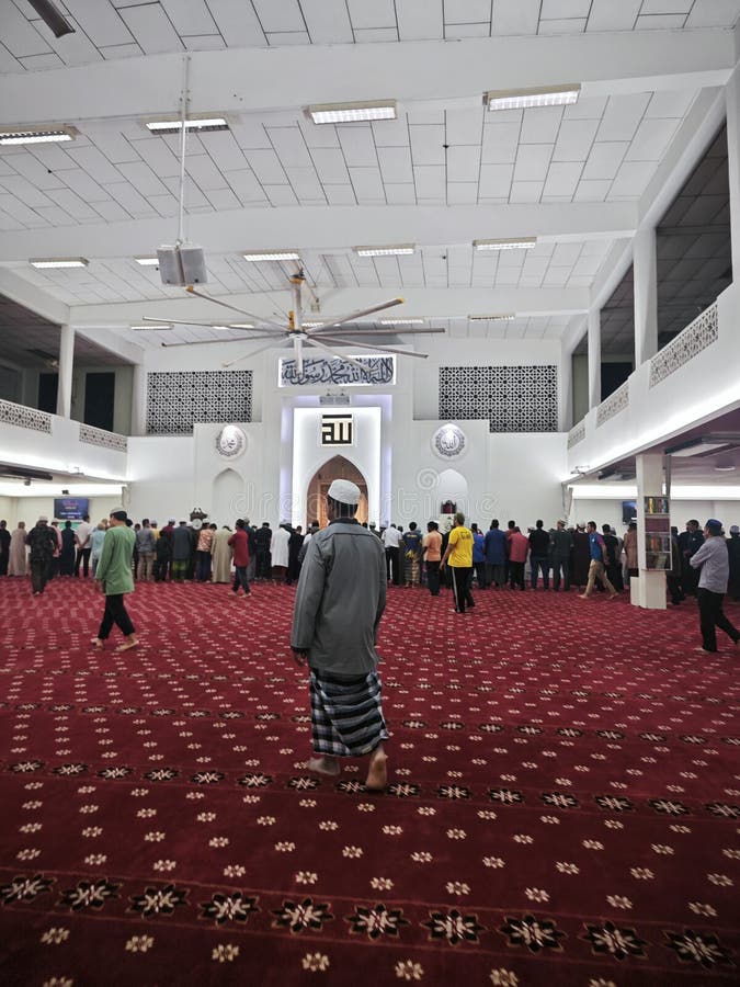 View Inside of Masjid in Malaysia on Maghrib Prayer Time Editorial ...