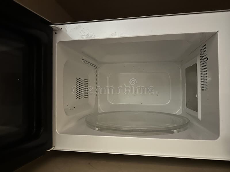 Inside the microwave oven stock image. Image of line - 303460251