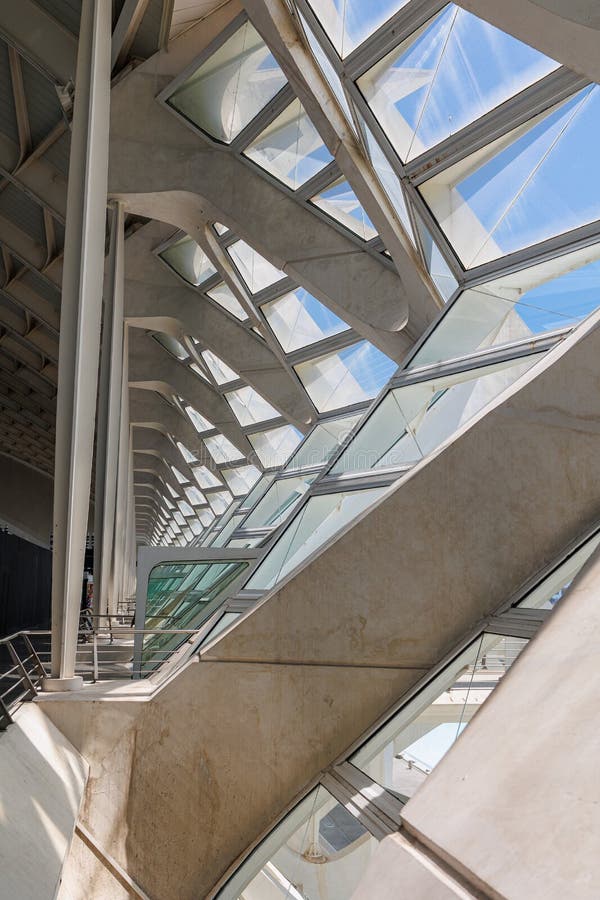 View from Inside the Modern Architecture of Arts and Sciences Building ...