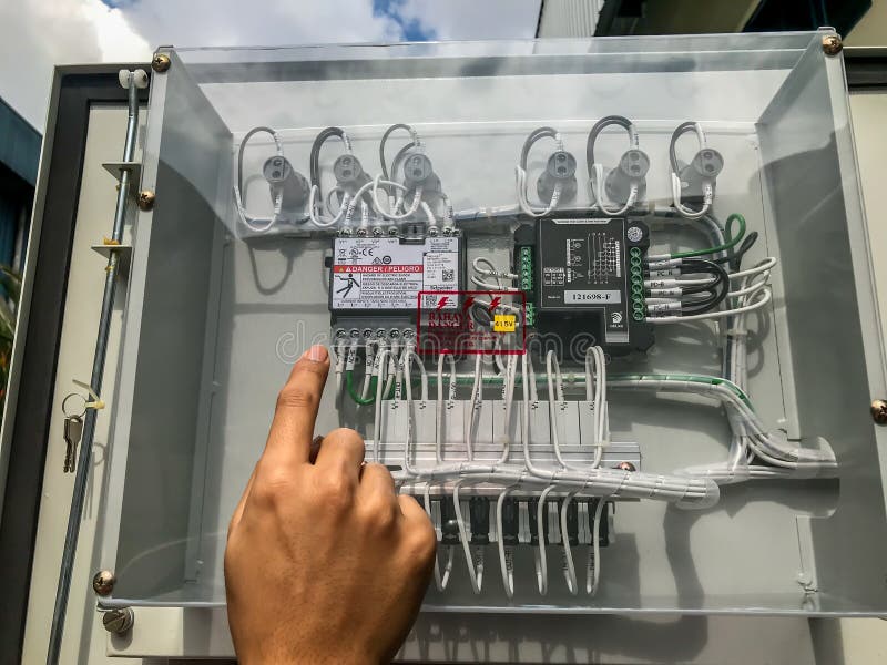 The View Inside of the MSB Panel Cabinet. it is an Intermediate ...