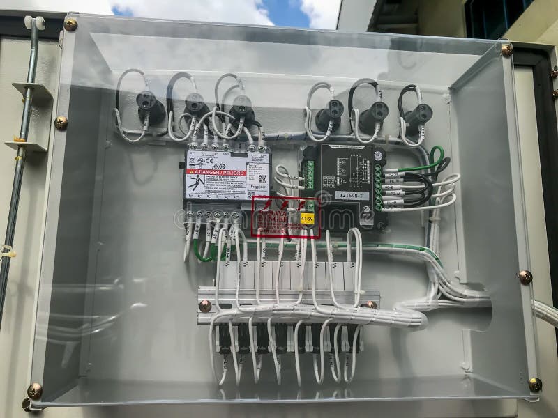 The View Inside of the MSB Panel Cabinet. it is an Intermediate ...