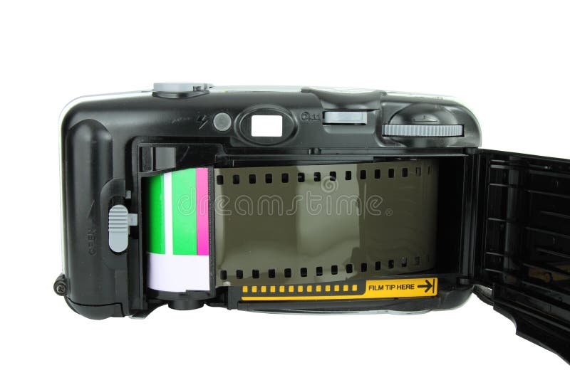 View Inside at the Open Body of Film Camera Stock Photo - Image of ...